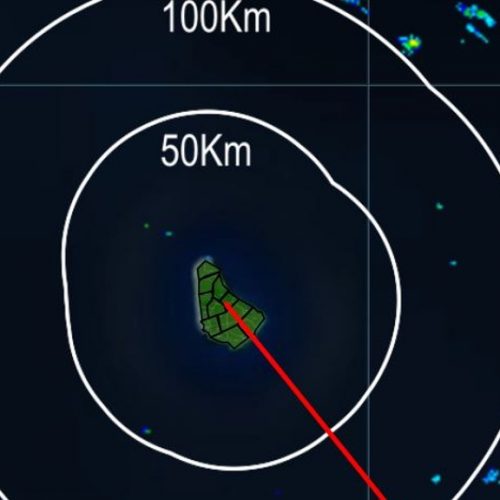 Tropical wave approaching to the South of the island Loop Barbados ...
