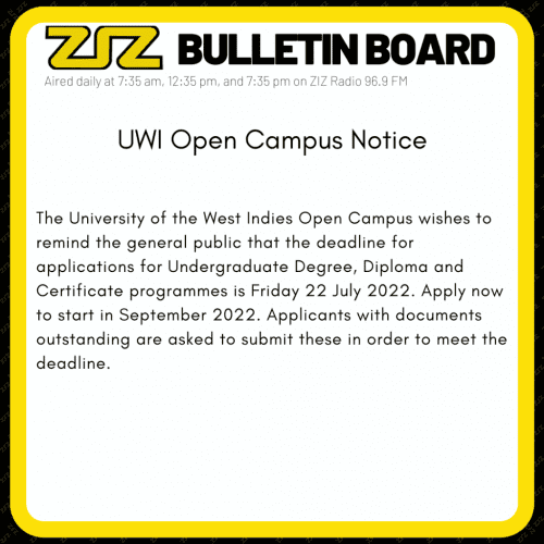 UWI Open Campus Notice - TEMPO Networks