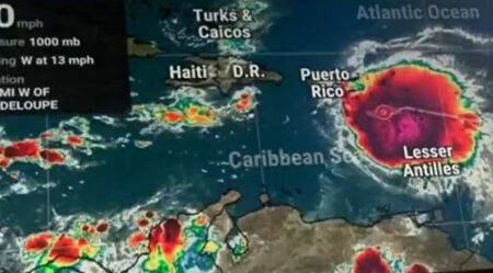 TS Fiona steaming towards Puerto Rico & Dominican Republic Loop Cayman ...