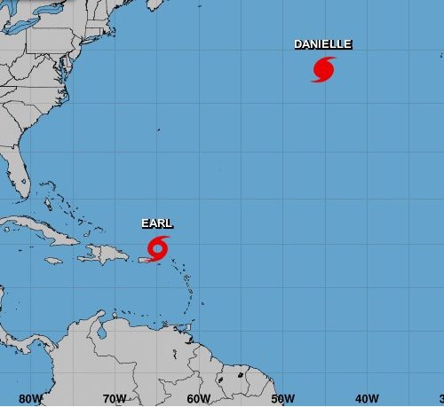 Update Sept 4: Danielle becomes a hurricane again Loop Cayman Islands ...